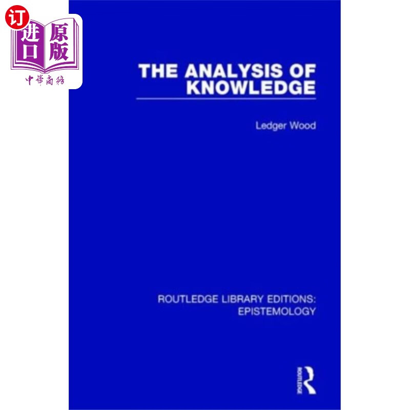 海外直订Analysis of Knowledge 知识分析