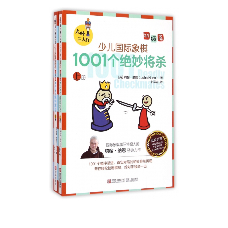 少儿国际象棋1001个*妙将杀(初级篇上下)/大师三人行
