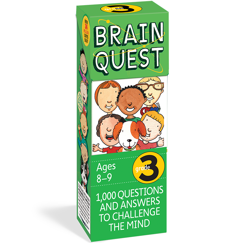 现货 大脑任务 三年 8-9岁 卡片书 新版 第四版 英文原版 Brain Quest