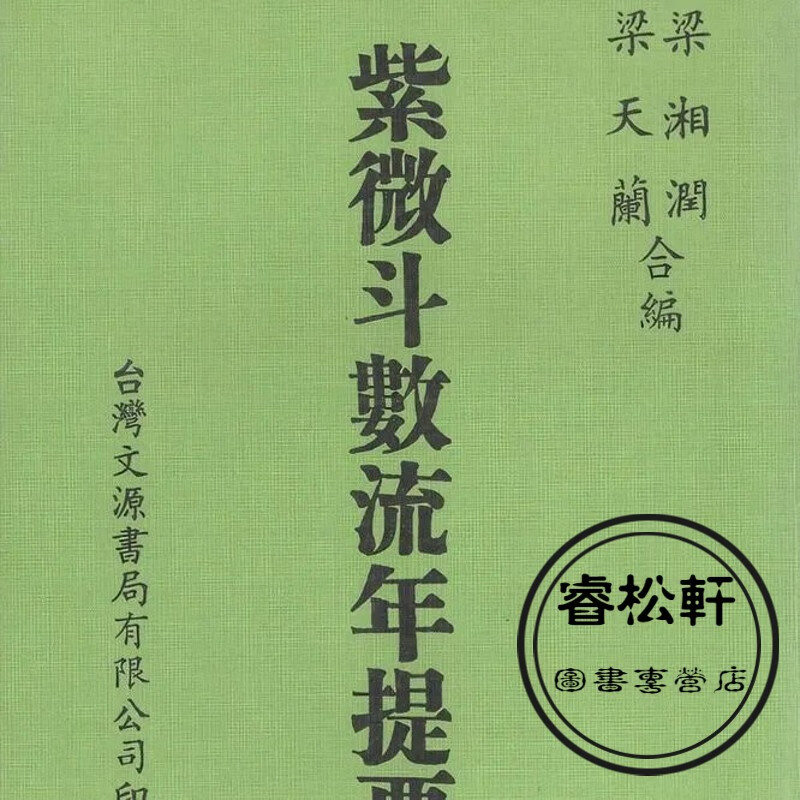 紫微斗数流年提要 梁湘润,梁天兰编 1984年版