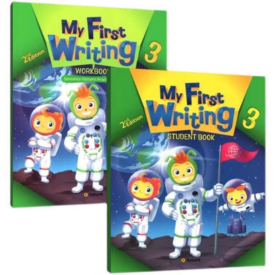 小学英语写作教材my first writing 第2版专项训练学生套装6-12岁 3级别课本+练习册