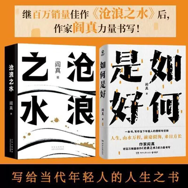 【速发】沧浪之水+如何是好全2册阎真全新力作现当代文学励志小说书籍 如何是好(高质量平装)