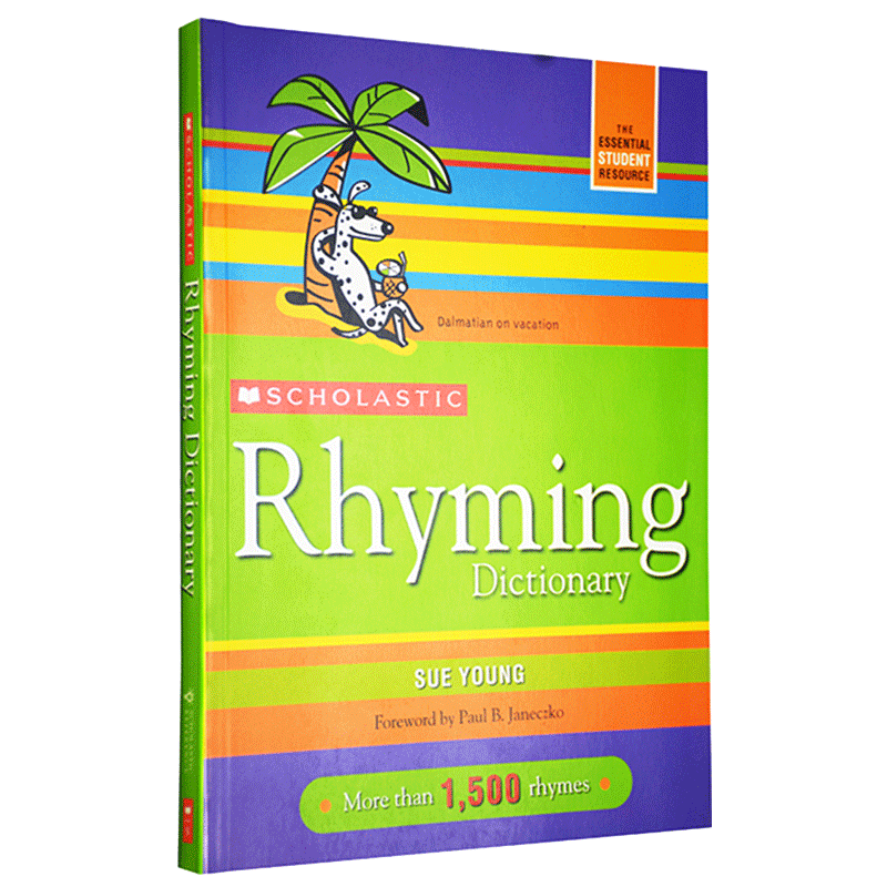 英文原版 Scholastic Rhyming Dictionary 学乐儿童启蒙押韵词典9-10-11-12岁学习单词词汇 亲子教育英语提高 廖彩杏推荐书单