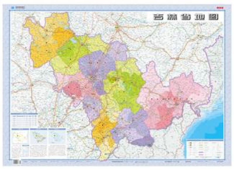 2022版 1:85万吉林省地图 （挂图）1.1米*0.8米