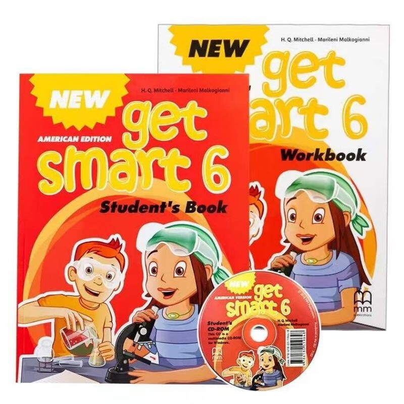 新版New Get Smart6级别课书+练习册含课程码 少儿美语英语教材 6-12岁小学英语培训教材 [平装]