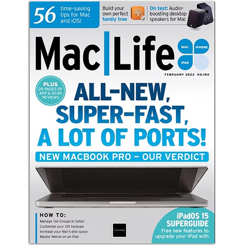 Mac Life 苹果生活电子科技杂志 2023/2021/22年单期可选 美国电子产品杂志 2022年2月刊
