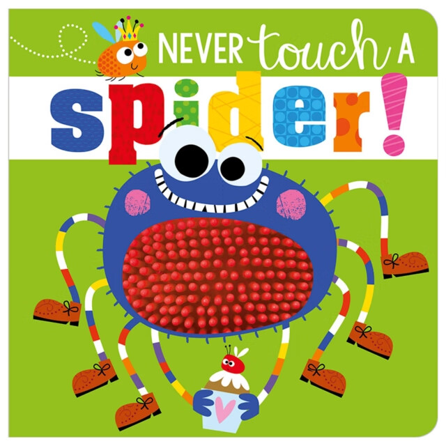 进口触摸书 Never Touch A Spider 进口原版绘本故事书