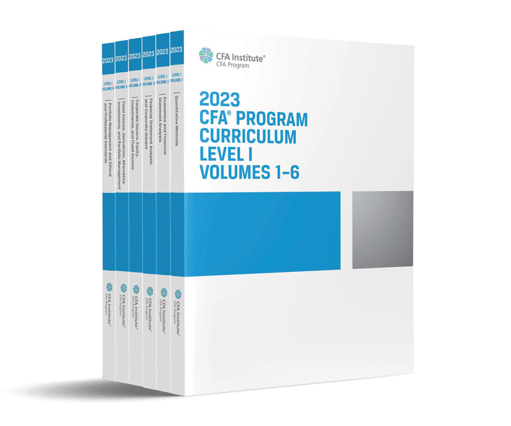 2023 CFA Program Curriculum Level I Box Set 1-6vol
