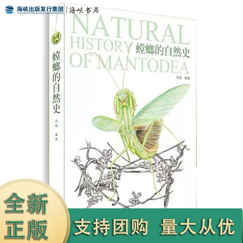 精装螳螂的自然史海峡书局吴超全彩页 昆虫图鉴幽灵兰花圆盾螳螂卵螳螂饲料食物标本宠物自然科普百科类【