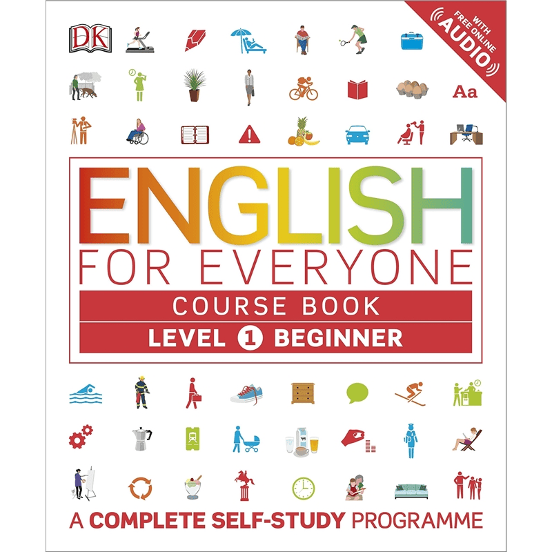 现货 DK人人学英语1课本 英文原版 DK-English for Everyone Level1 Beginner course book学习自学书籍入门初