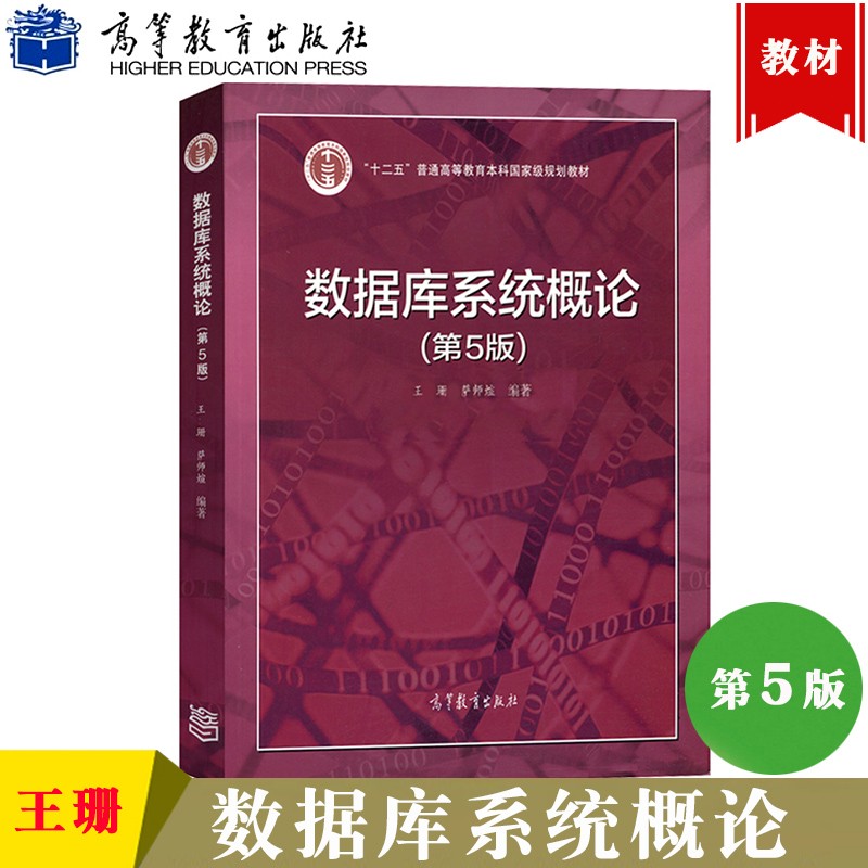 数据库系统概论 第五版第5版 王珊 萨师煊 高等教育出版社 王珊数据库系统概
