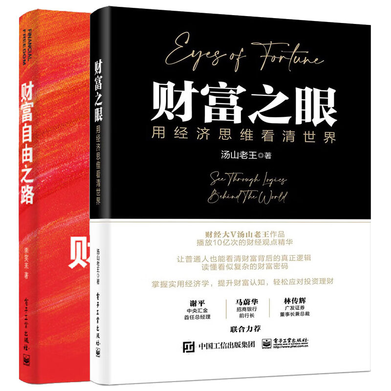 财富自由之路+财富之眼 2本图书籍