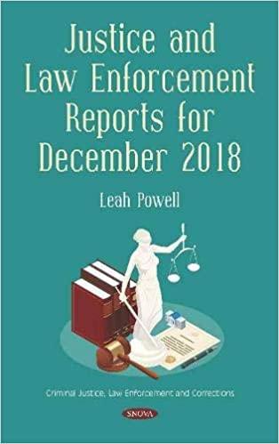 Justice and Law Enforcement Reports for December