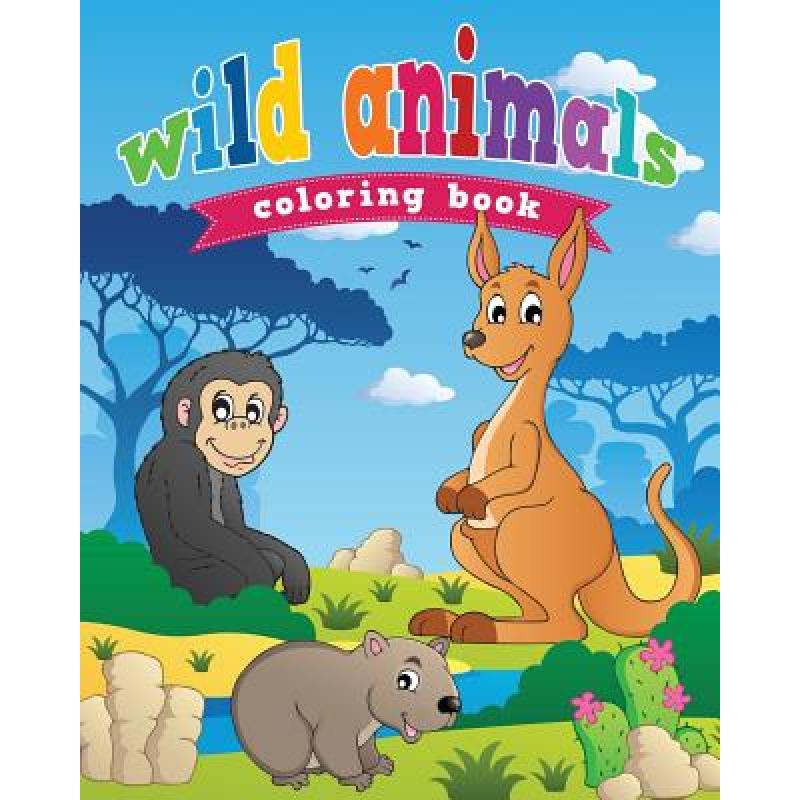 Wild Animals Coloring Book