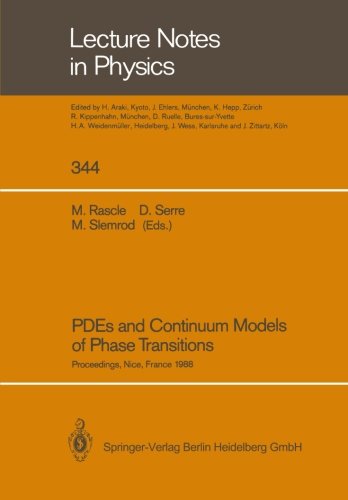 PDEs and Continuum Models of Phase Transitions