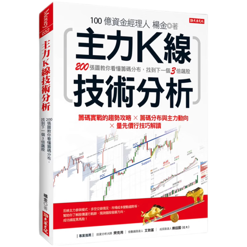 现货原版进口主力K线技术分析：200张图教你看懂筹码分布找到下一个3倍飙股大乐文化9789865564445
