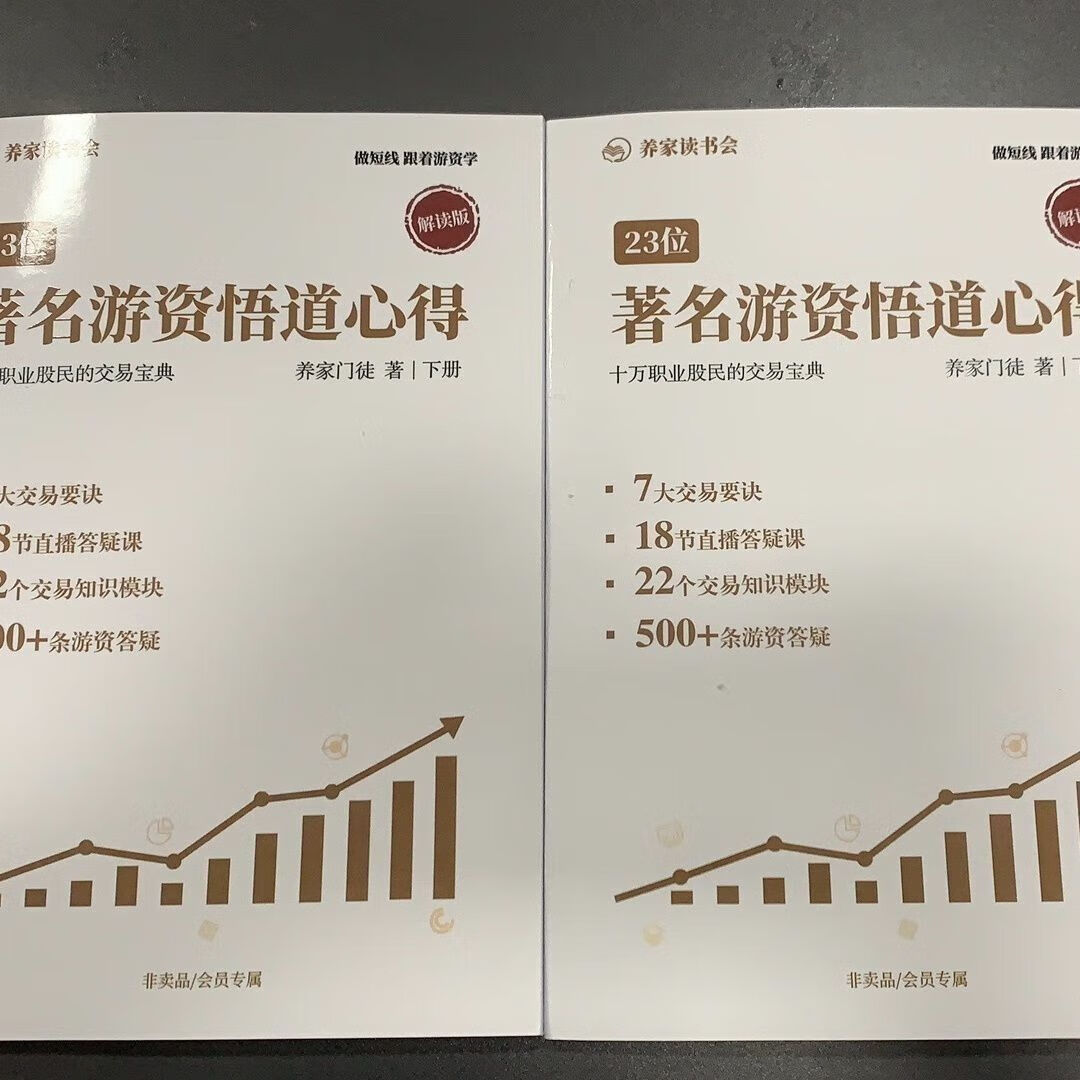 游资悟道心得游资实战交割单彩色版进阶版合集游资心得 23位游资悟道