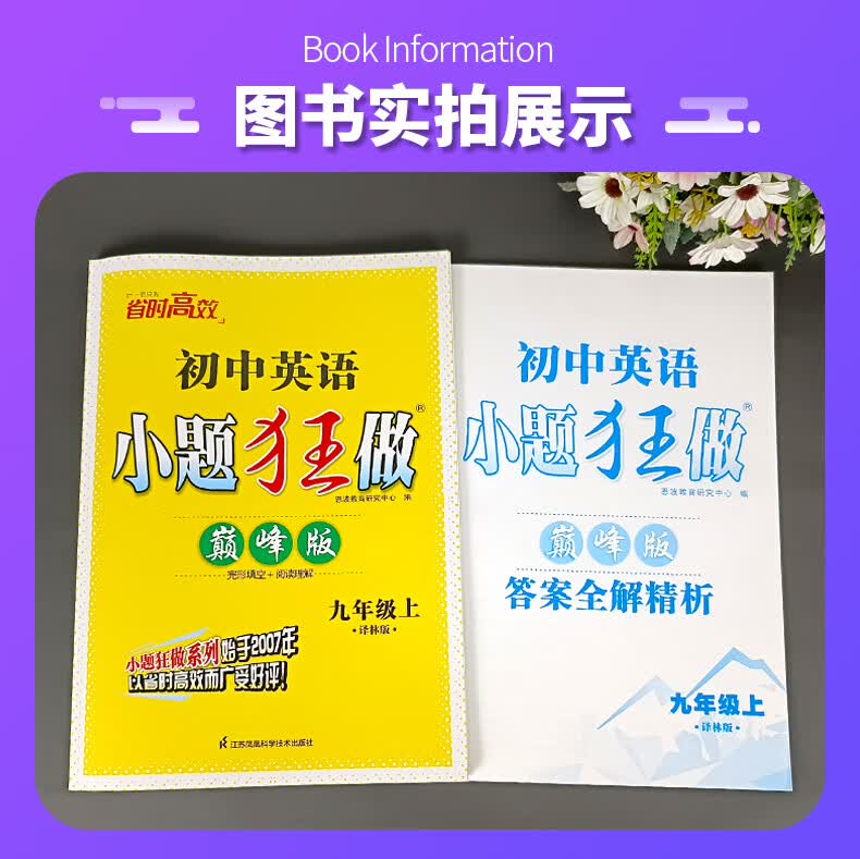 乾阅江苏版2023版 恩波教育小题狂做版初中英语九年级上册译林版 九年级上 英语