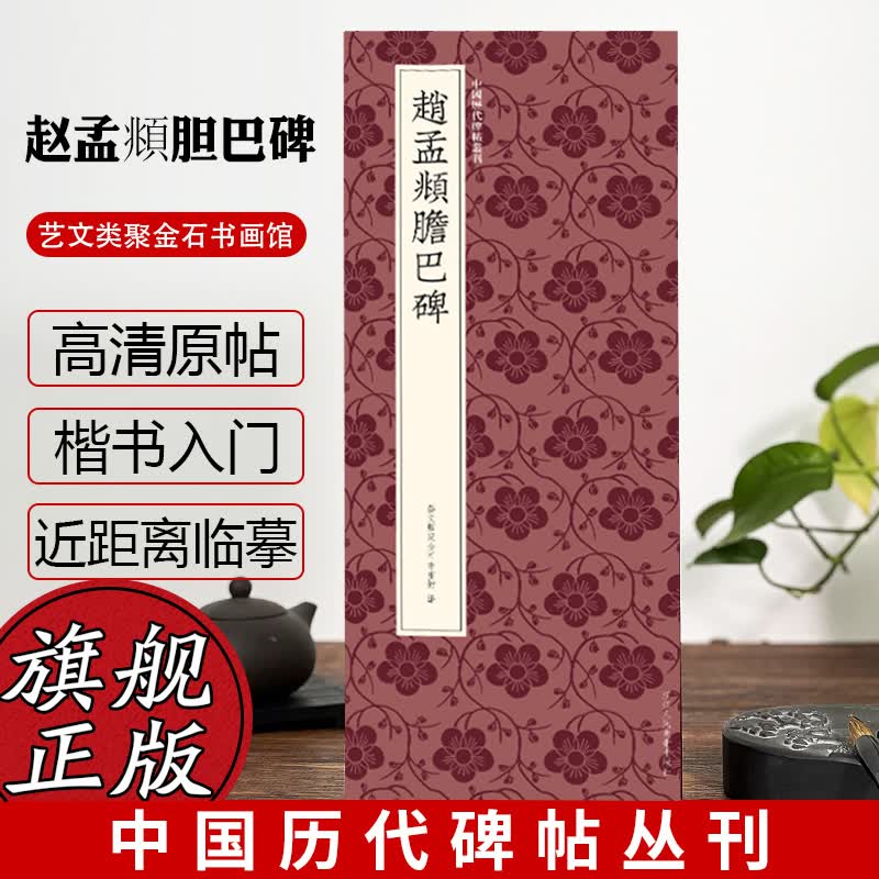 赵孟頫胆巴碑 赵孟頫晚年楷书代表作高清原碑帖+近距离临摹可平摊毛笔书法字帖入门临摹教材范本基础教程 中国历代碑帖丛刊浙江人民美术出版社图书籍