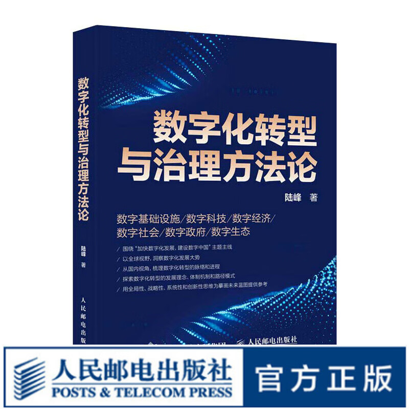【现货 速发】数字化转型与治理方法论 陆峰著数字化转型方法论数字经济数字基础设施数字政府智慧城市信息化电子政务
