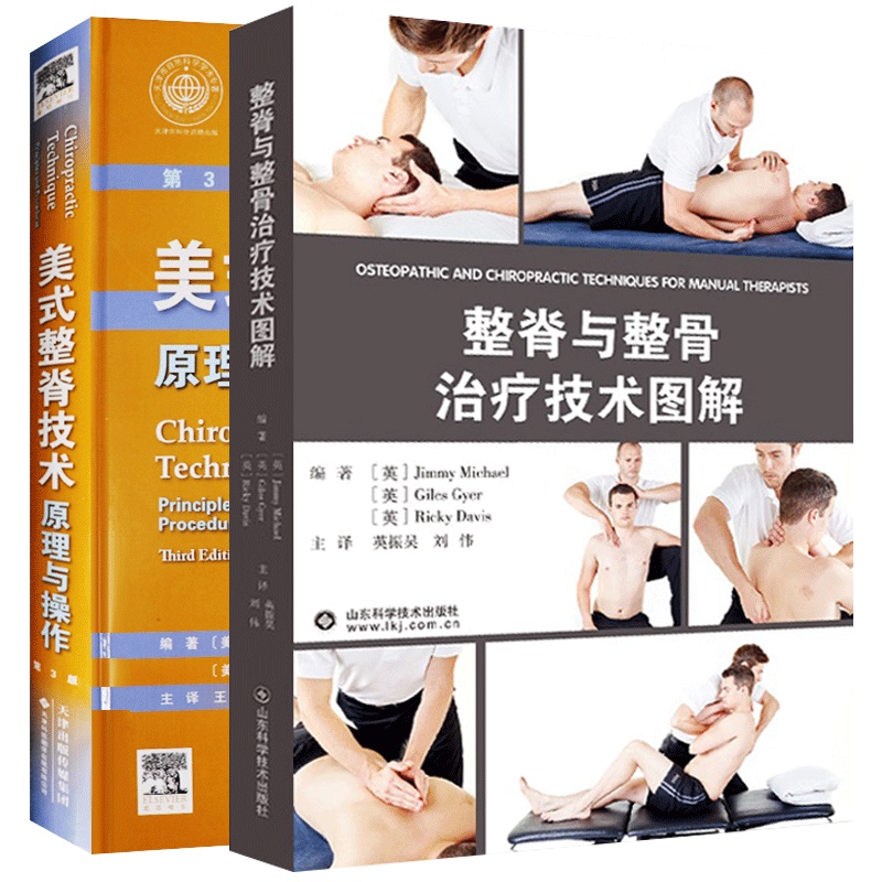 美式整脊技术原理与操作整脊与整骨治疗技术图解套装脊柱矫正技术脊柱疼痛腰椎推拿颈椎胸椎腰椎手法操作技术