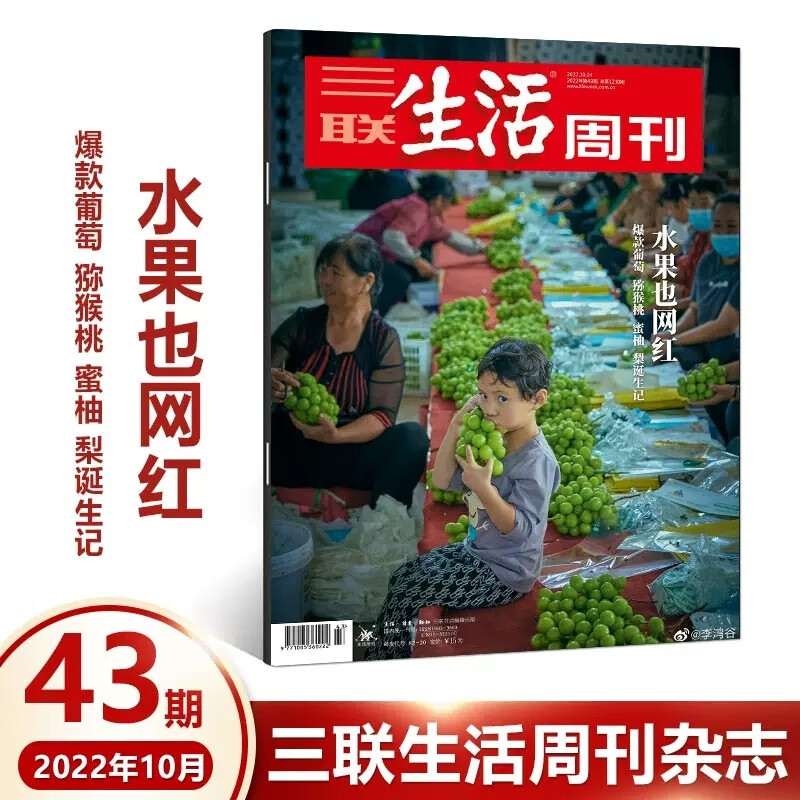 三联生活周刊杂志2023年第31期 那些迷人的小饭馆 2022年第30-46/47/48/49/50/52期（自选期数） 时事新闻评论时政热点话题报道读书期刊 2022年第43期 水果也网红