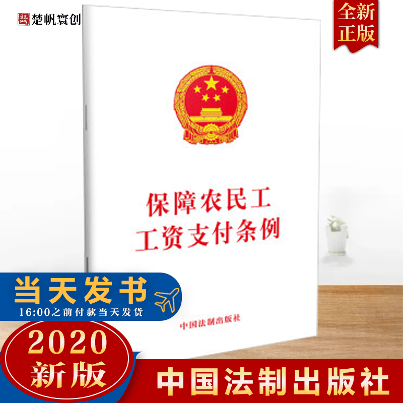 保障农民工工资支付条例 2020 中国法制出版社 单行本32开 现货