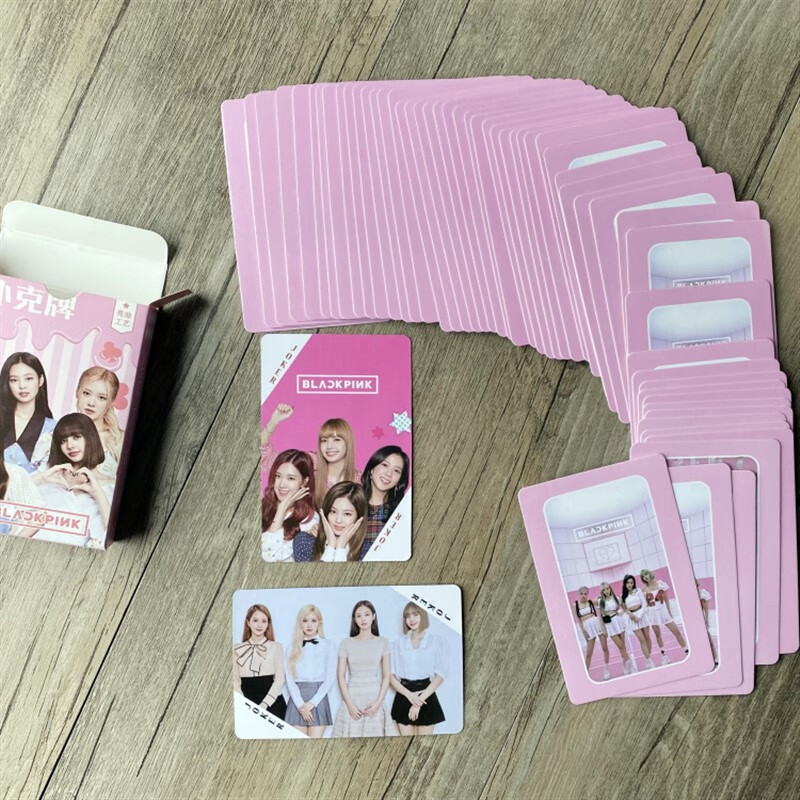 韩国人气女团BLACKPINK粉墨团扑克牌Lisa金智秀朴彩英金智妮卡片 BLACKPINK扑克牌A