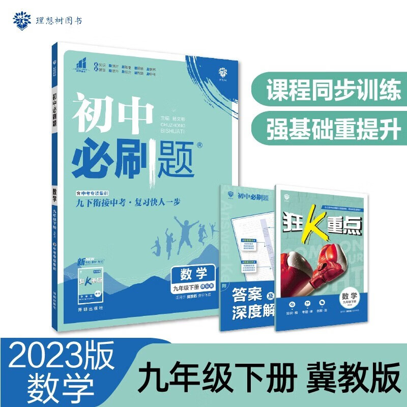 必刷题九年级数学】2024新版初中必刷题九年级上册下册数学 初三必刷题数学同步练习册自选： 九下数学【冀教版】