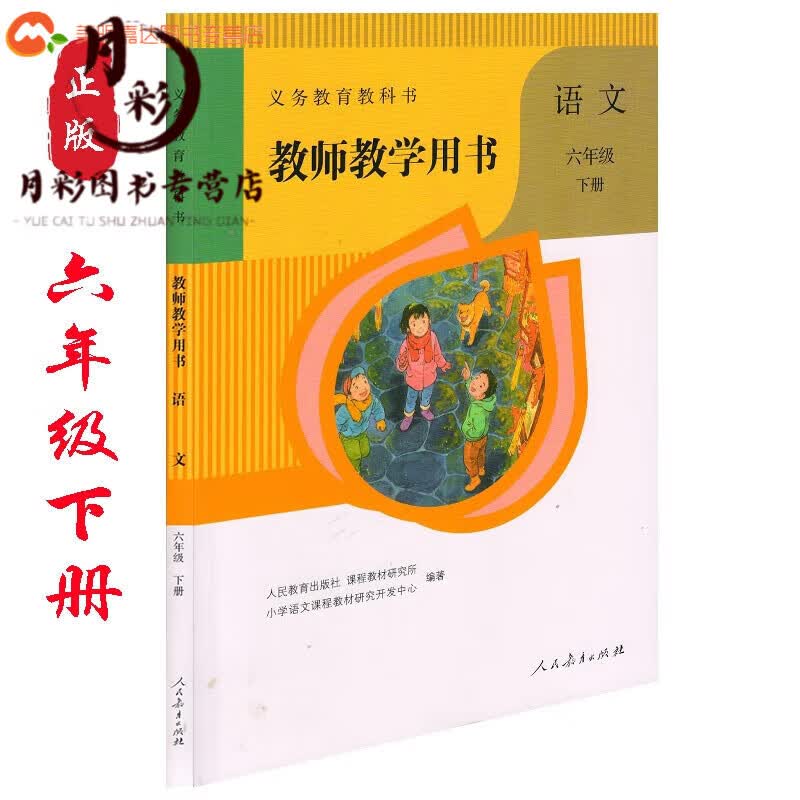 小学6六年级下册语文教师教学用书人教部编版人民教育出版社六年级下册语文教参教师用书教师资格证 普通款+