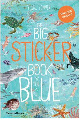 现货 蓝色大书 贴纸书 英文原版 The Big Sticker Book of the