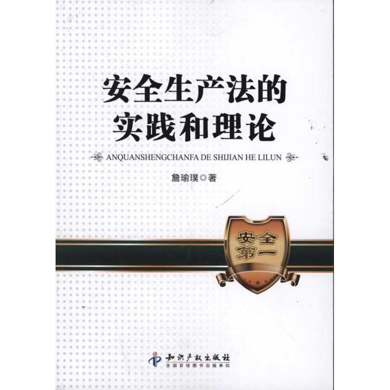 安全生产法的实践和理论 詹瑜璞著 知识产权出版社