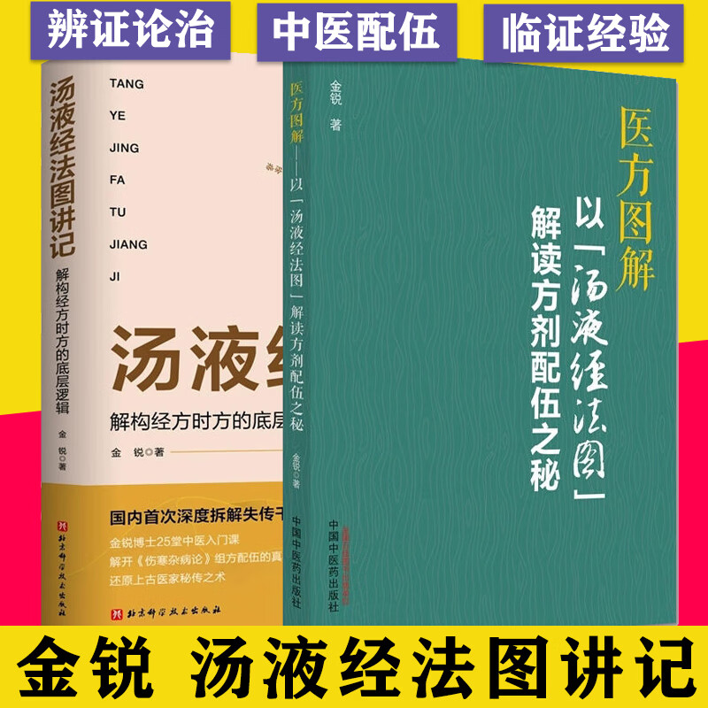 套装2本汤液经法图讲记解构经方时方的底层逻辑+医方图解 以“汤液经法图”解读方剂配伍之秘方剂学研究伤寒论书籍9787513279048