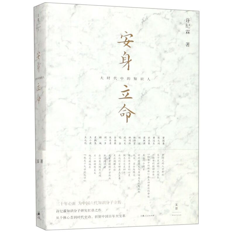 【旗舰店官网】 安身立命(大时代中的知识人) 许纪霖 上海人民出版社