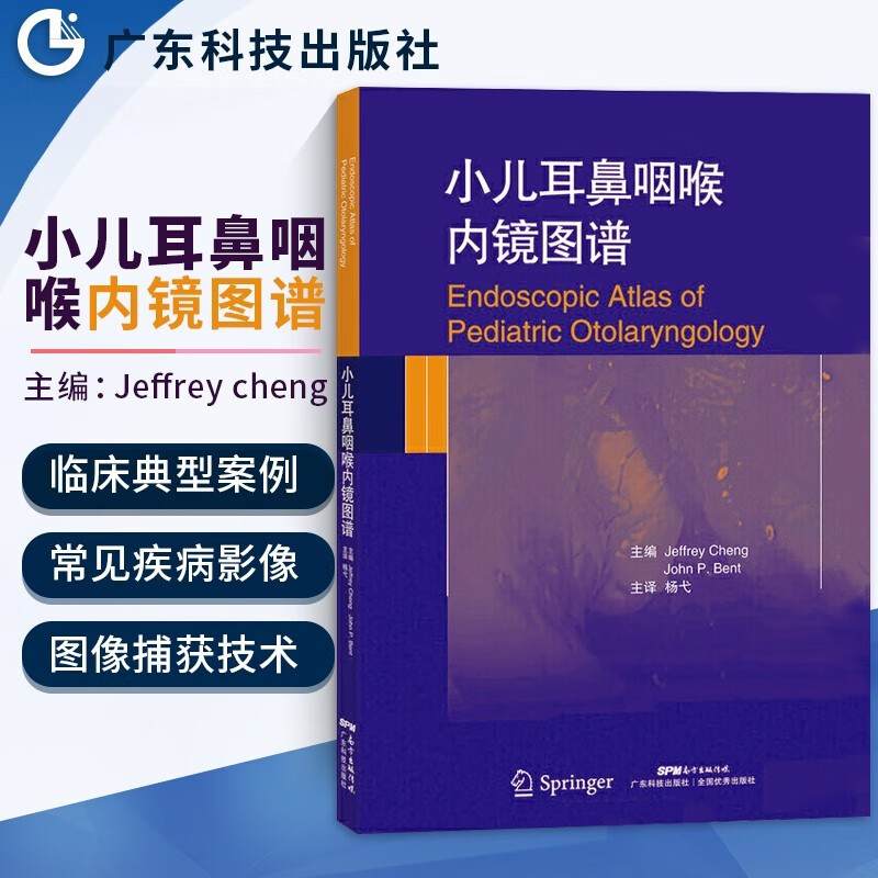小儿耳鼻咽喉内镜图谱 儿科学小儿耳鼻咽喉内科学 耳鼻喉科学医学用书影像学 儿童口腔医学常见病诊断预防治疗教程影像诊断学参考书