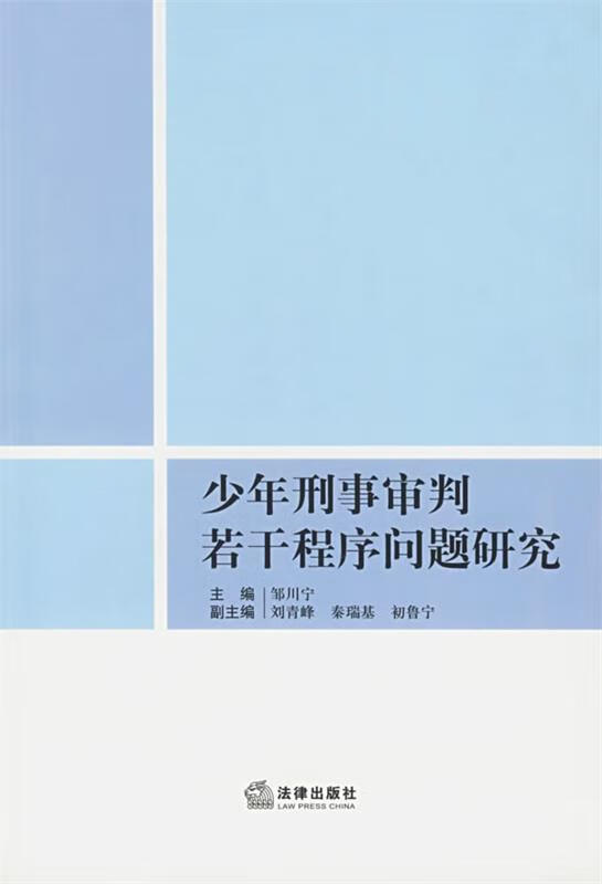 少年刑事审判若干程序问题研究