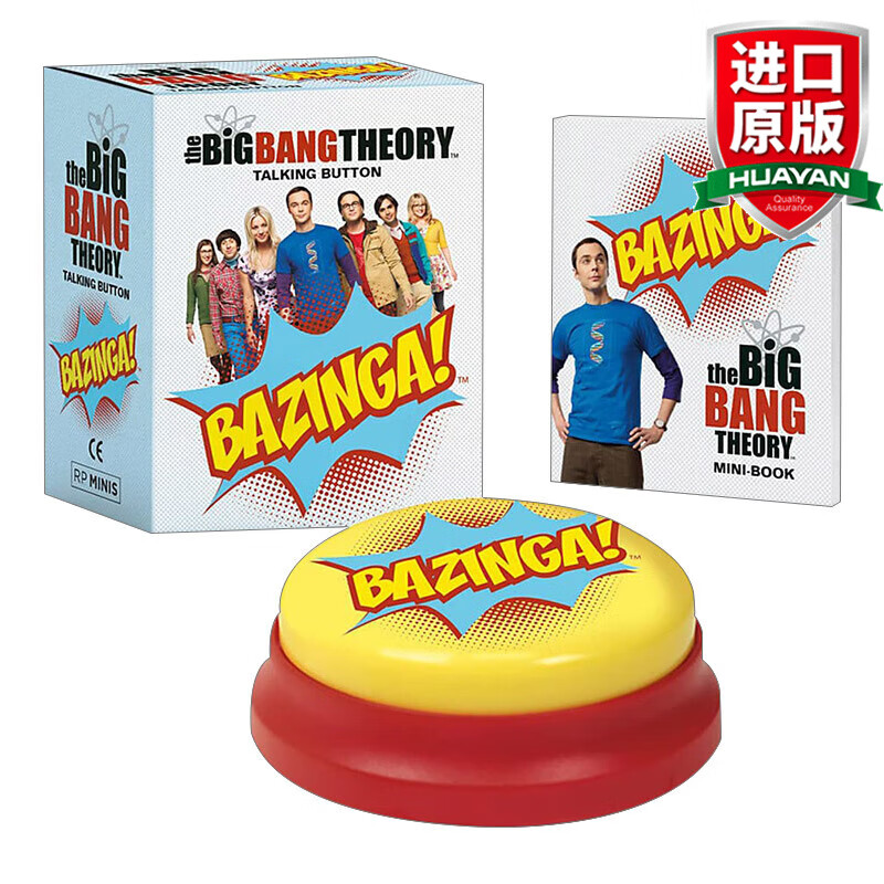 The Big Bang Theory Talking Button 英文原版 生活大爆炸 谢耳朵经典语录发声按钮+语录的故事 含插图 英文版 进口英语原版书籍