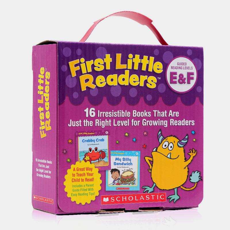 First Little Readers Level A B C D E&F 学乐Scholastic小读者英文原版分级阅读绘本有声读物级116本4-8岁儿童少儿英语 E&F 单盒