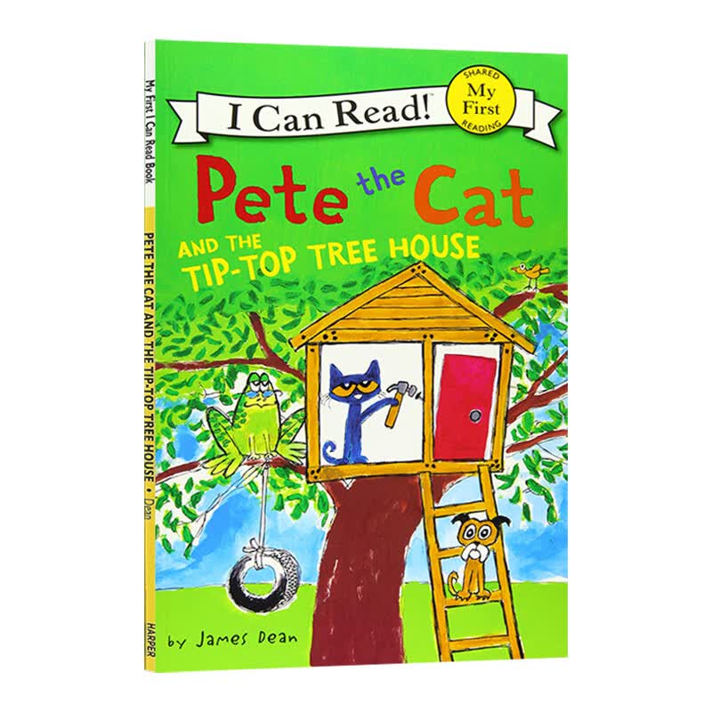 59元任意选5册 英文原版绘本 iamabunny我是一只兔子 Pete the Cat 皮特猫 Hop on Pon Foot Book Cars Trucks 皮特猫 Tip-Top Tree H