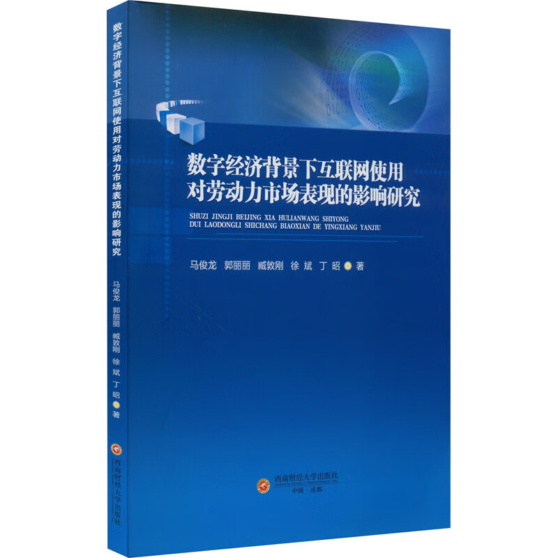 数字经济背景下互联网使用对劳动力市场表现的影响研究 马俊龙 等 书籍 图书