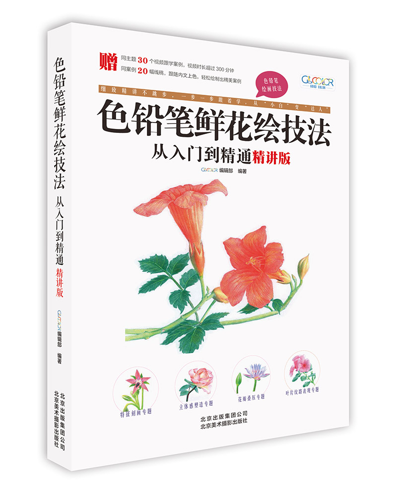 色铅笔鲜花绘技法从入门到精通（精讲版）