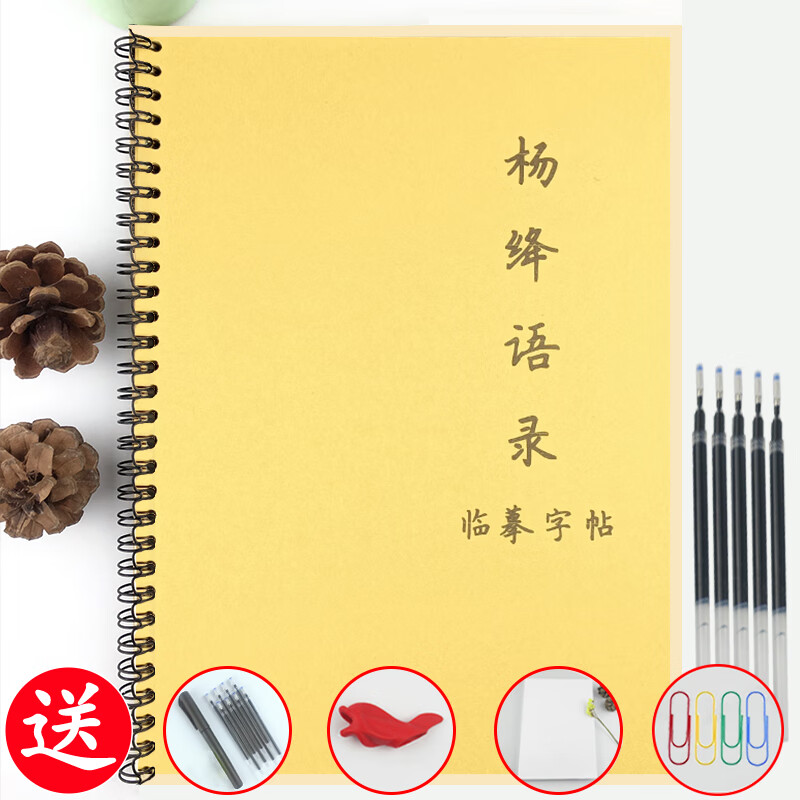 杨绛先生经典语录名言精选字贴抄写鲸落体楷体行书硬笔练字帖 鲸落字体