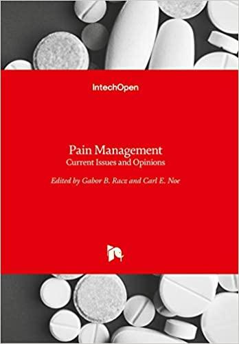 Pain Management - Current Issues and Opinions