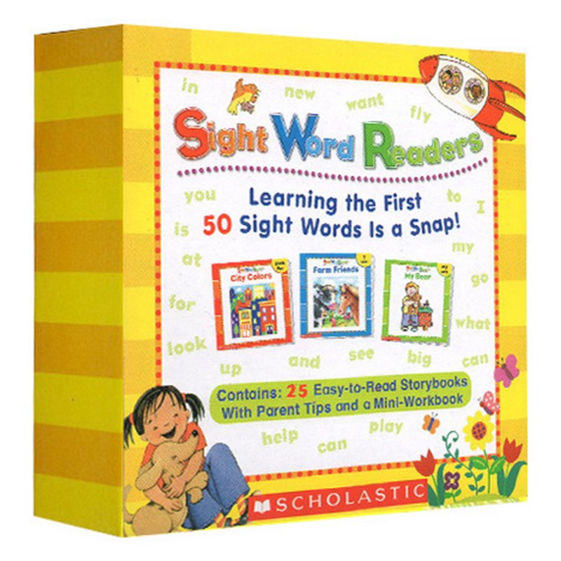 英文原版 Scholastic Sight Word Readers Boxed Set 高频词 常见字 学乐儿童英文学习 指导25册套装 Sight Words