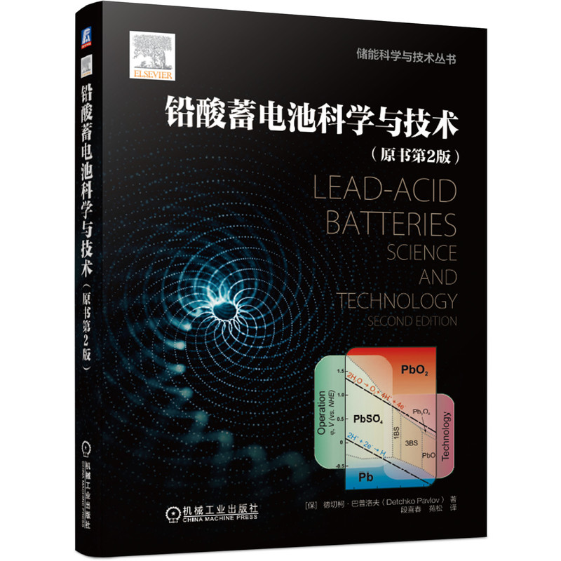 铅酸蓄电池科学与技术 储能科学与技术丛书 铅酸电池 动力电池 电池制造
