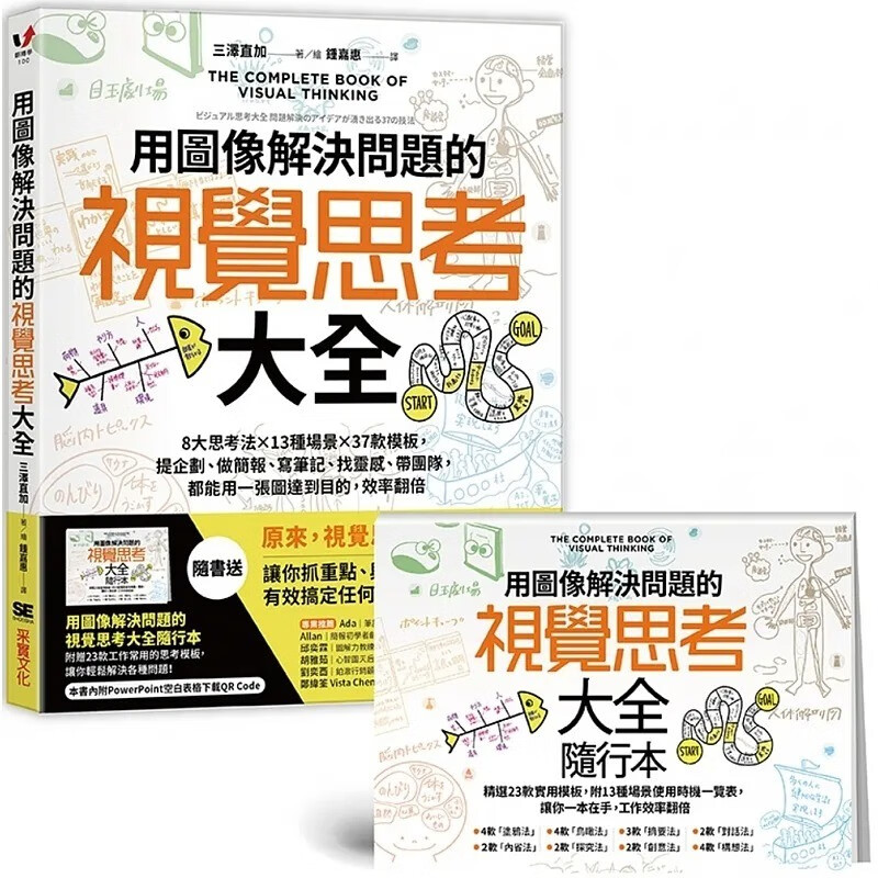 台版 用图像解决问题的视觉思考大全 采实文化 三泽直加 8大思考法13种场景37款模板提企划做简报企业管理书籍