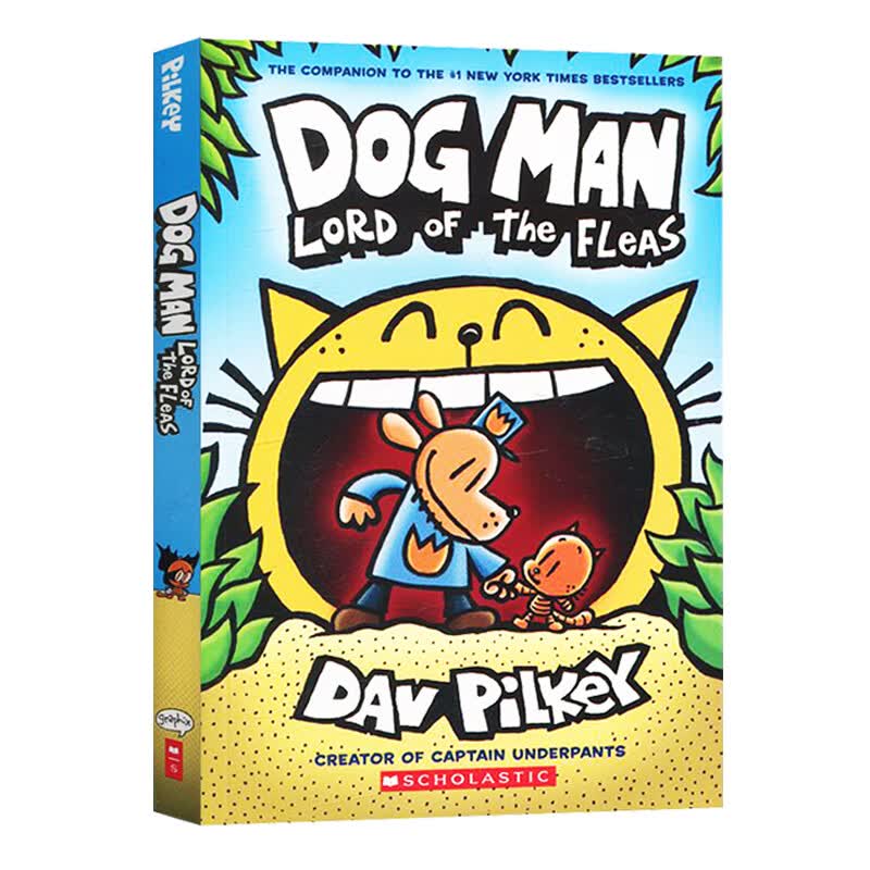 Dog Man 1-10 神探狗狗英文原版漫画小说DogMan Cat Kid课外读物 Captain Underpants内裤队长超人 8-12岁小学少儿英语CatKid Dog Man #5