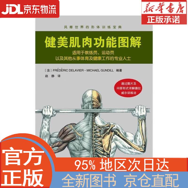 【全新畅销书籍】健美肌肉功能图解 [法]弗雷德里克·德拉威尔 山东科学技术出版社