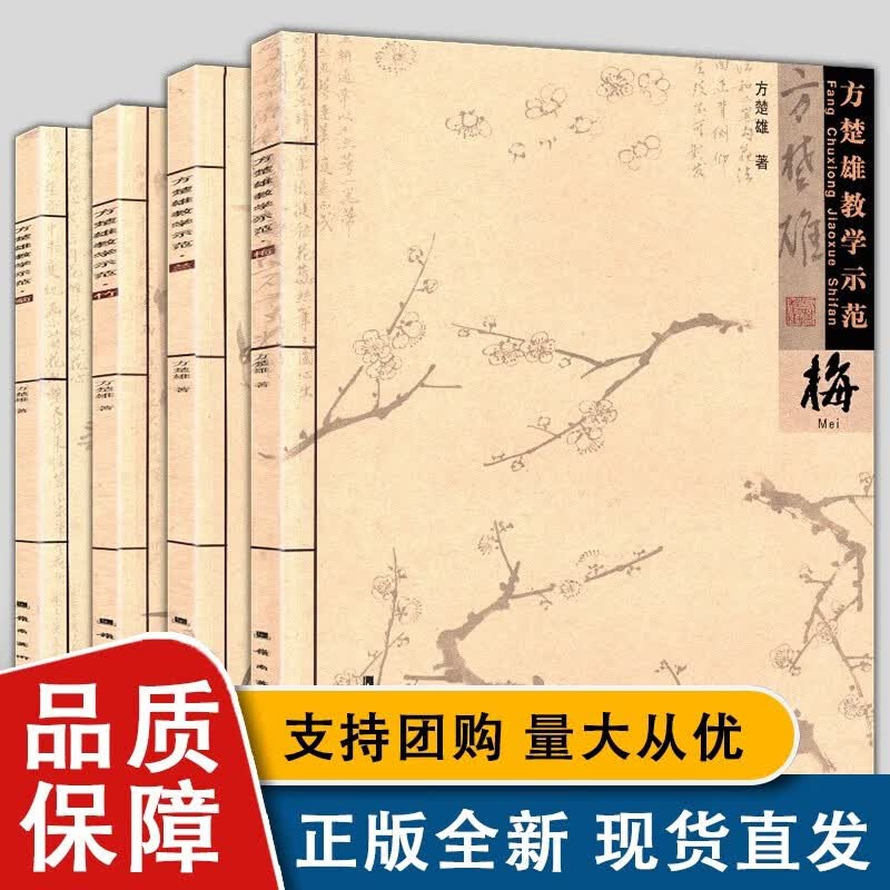 YS4册方楚雄教学示范梅兰竹菊方楚雄著国画画法梅兰竹菊教学示范国画入门基础培训国画水墨画花鸟画临摹技