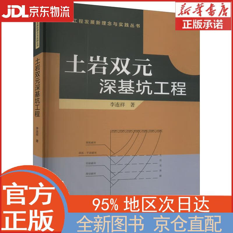 【全新畅销书籍】土岩双元深基坑工程/岩土工程发展新理念与实践丛书 李连祥 中国建筑工业出版社